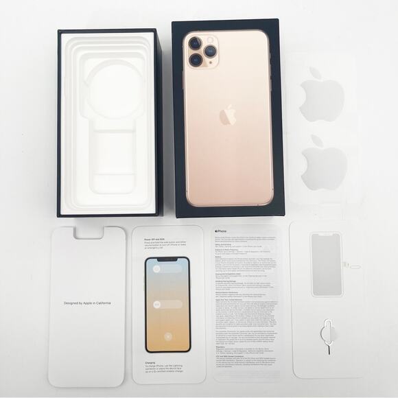 Apple | Cell Phones & Accessories | Iphone 1 Pro Max Box Gold 256gb Box ...
